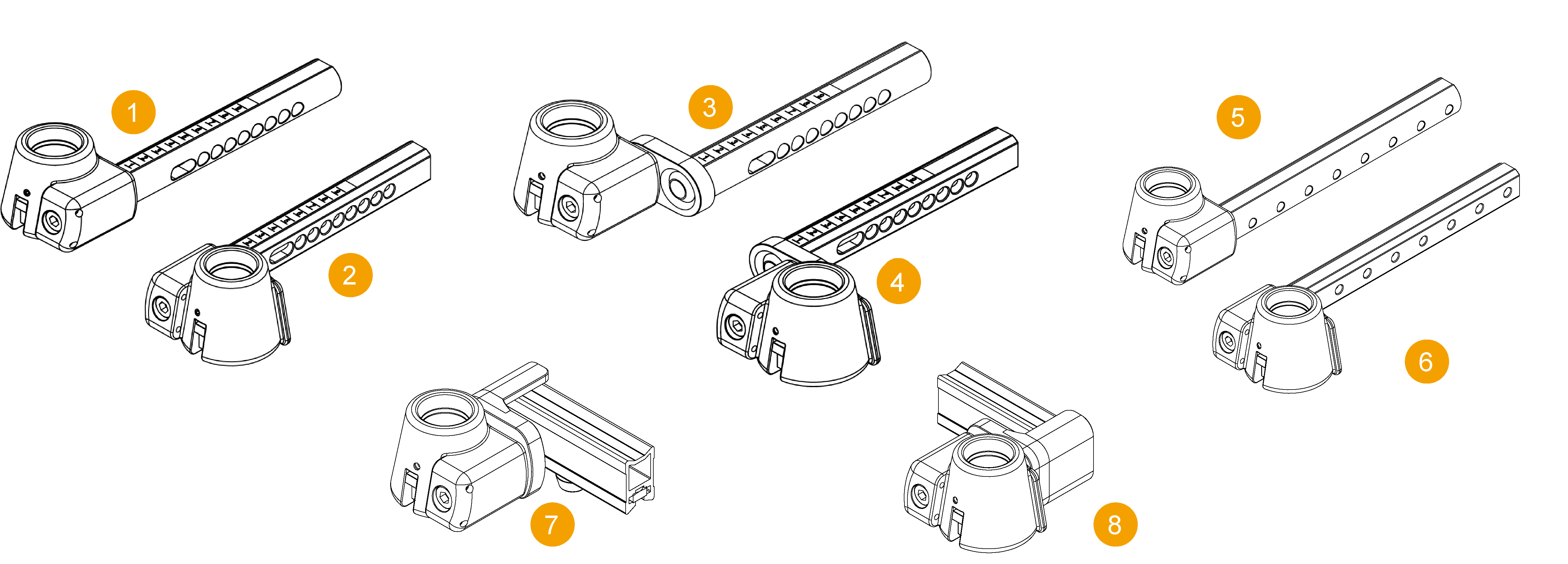 Grandis fixed angle leg supports - My-netti.com